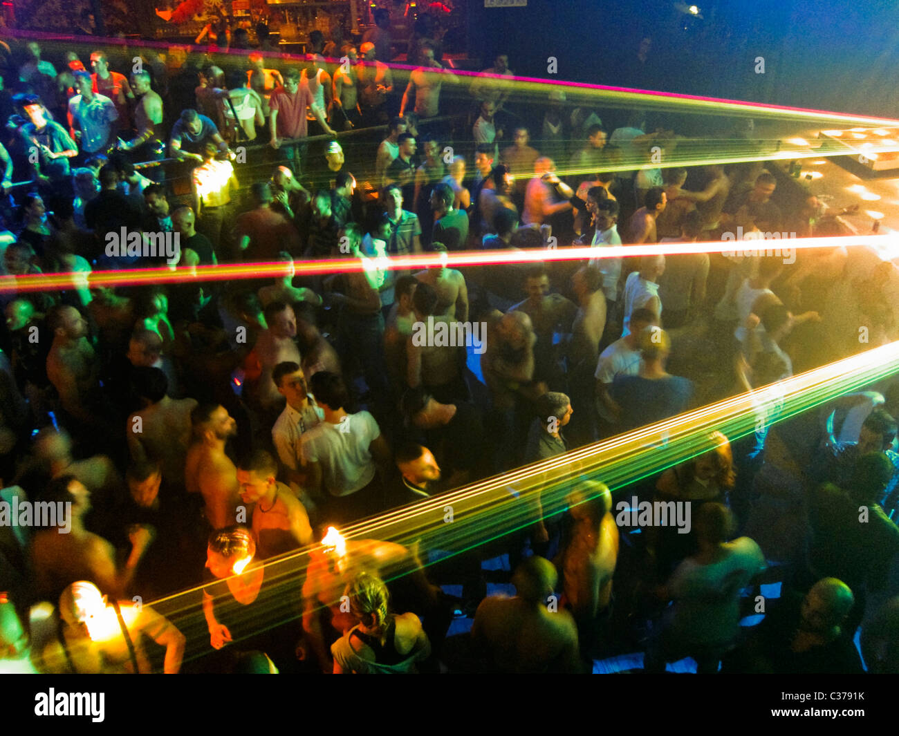 Paris, France, Gay Night club, Gays Dancing, Scream Party Night, "La ...