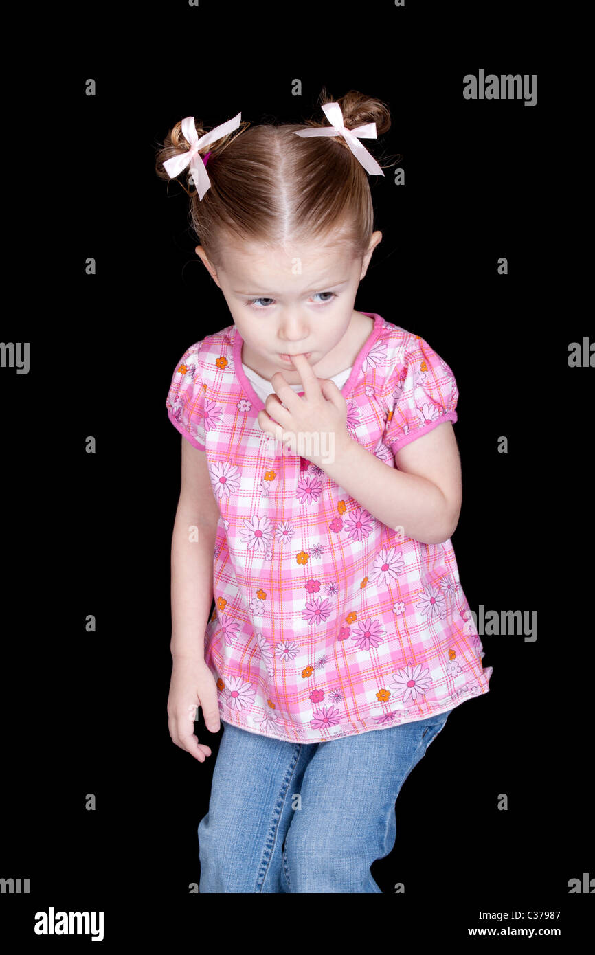 A photograph of a young child who is sad and depressed Stock Photo - Alamy