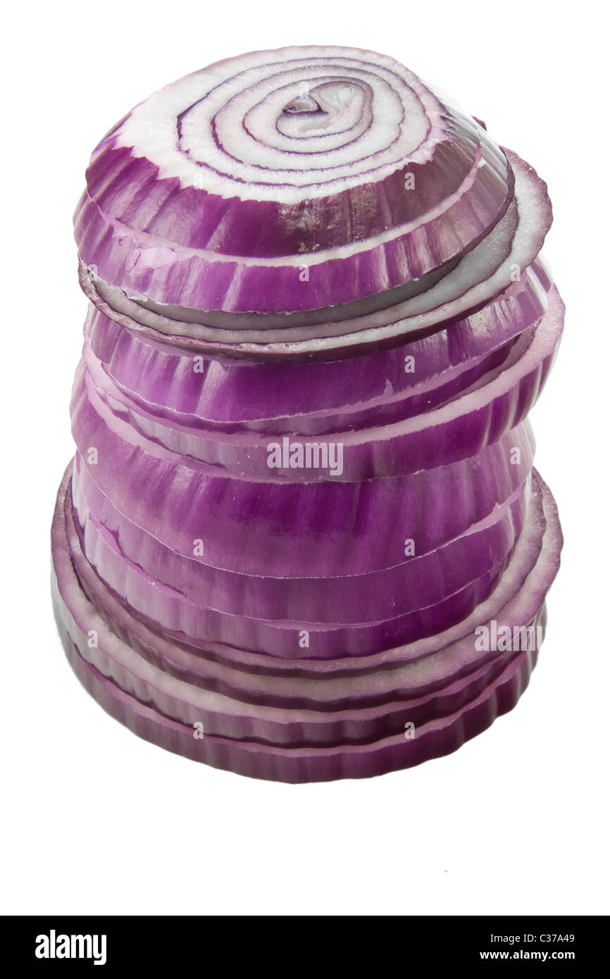 Picture of a tower of red onions Stock Photo - Alamy
