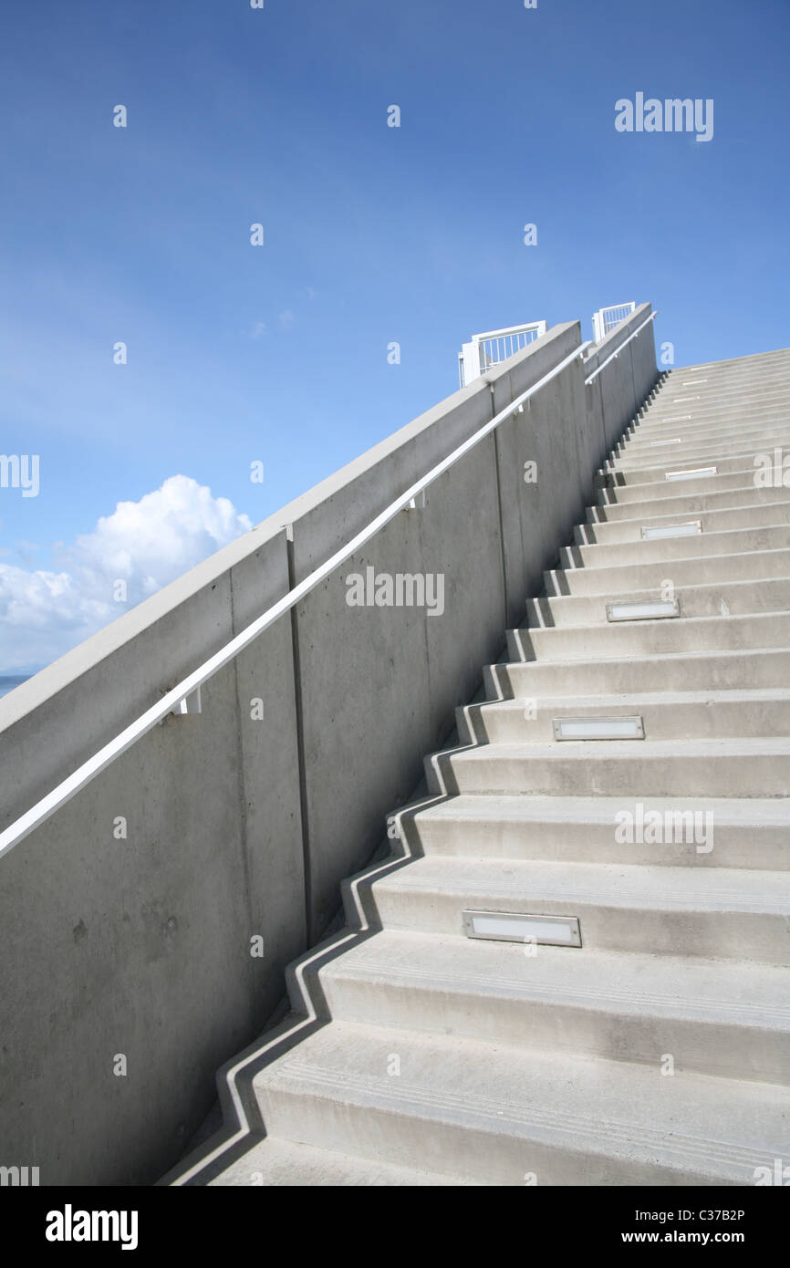 Stairway and sky Stock Photo - Alamy