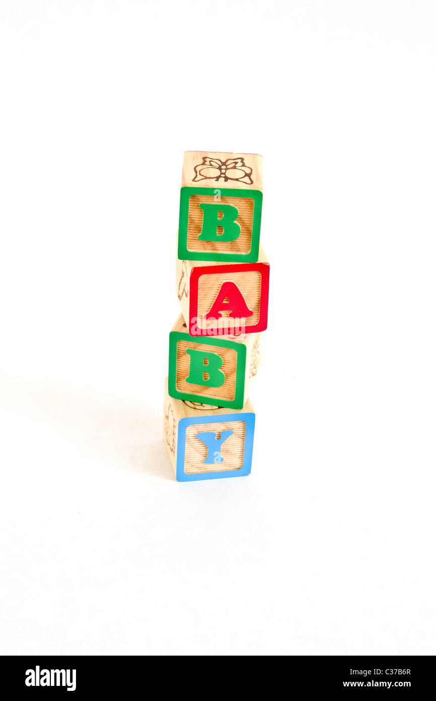 Vintage baby blocks hi-res stock photography and images - Alamy