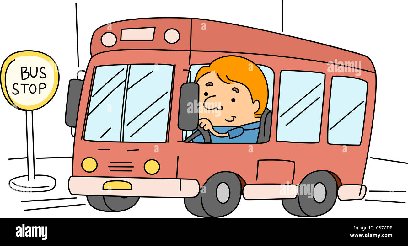 Man driver cartoon hi-res stock photography and images - Alamy