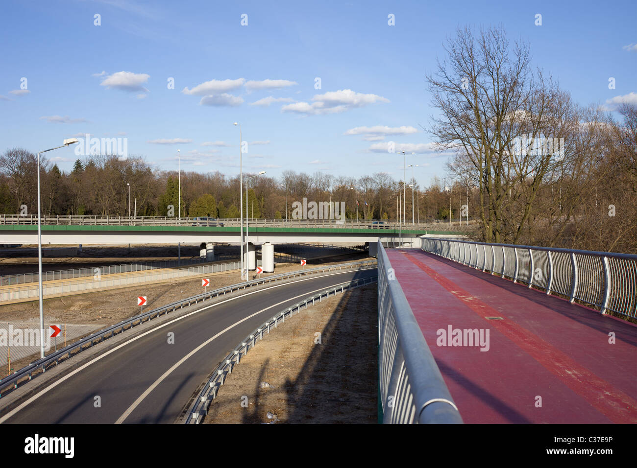 Footbridge Across A Road High Resolution Stock Photography and Images ...