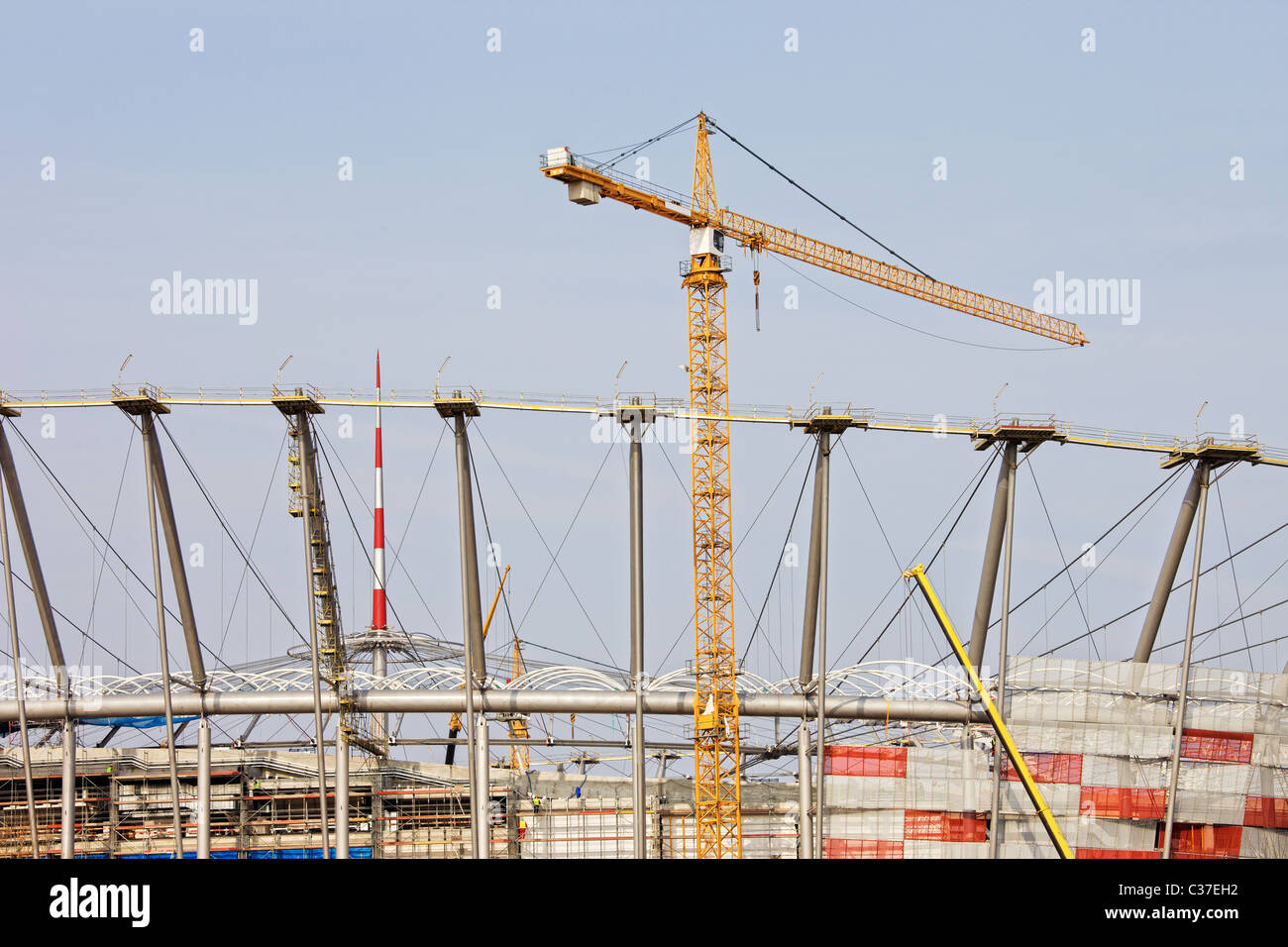 Football stadium under construction hi-res stock photography and images ...
