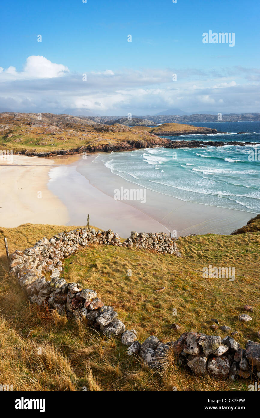 Polin Beach, near Kinlochbervie, Sutherland, Highland, Scotland, UK ...