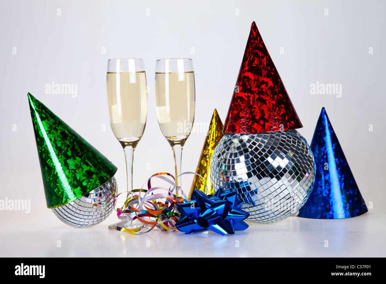 celebration stuff over background Stock Photo - Alamy