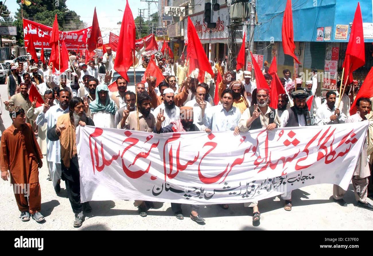 Balochistan labour federation protest hi-res stock photography and ...