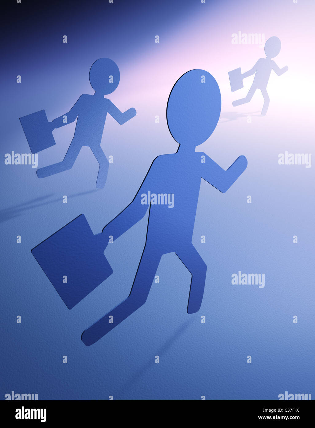 business people run to work Stock Photo - Alamy