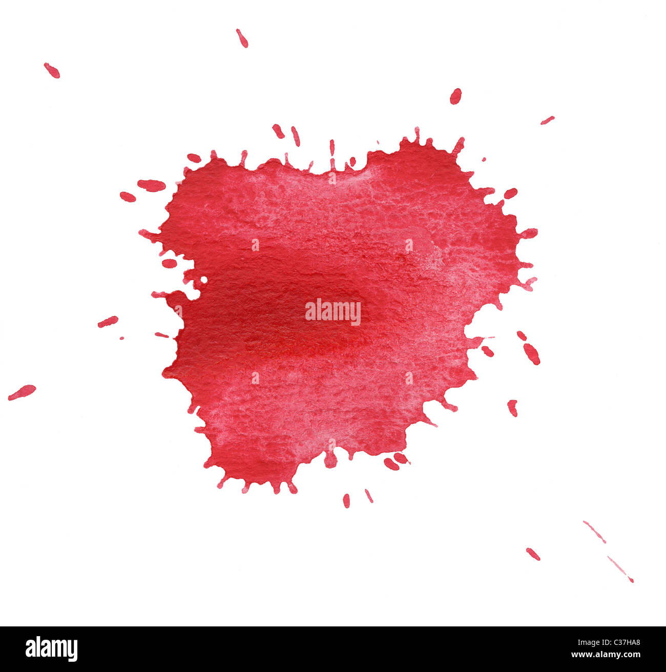 red blot isolated on white for your design Stock Photo - Alamy