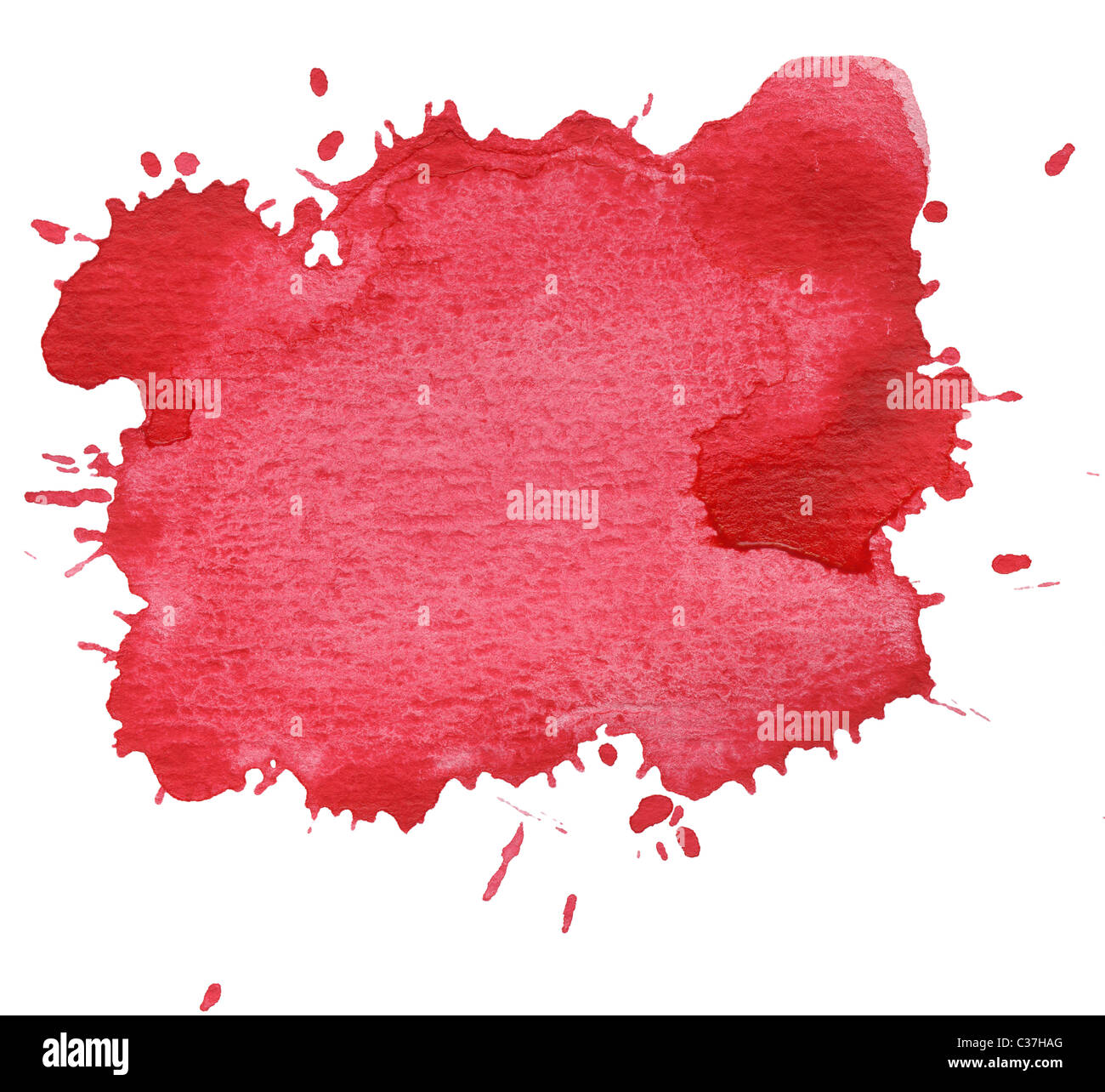 red blot isolated on white for your design Stock Photo - Alamy