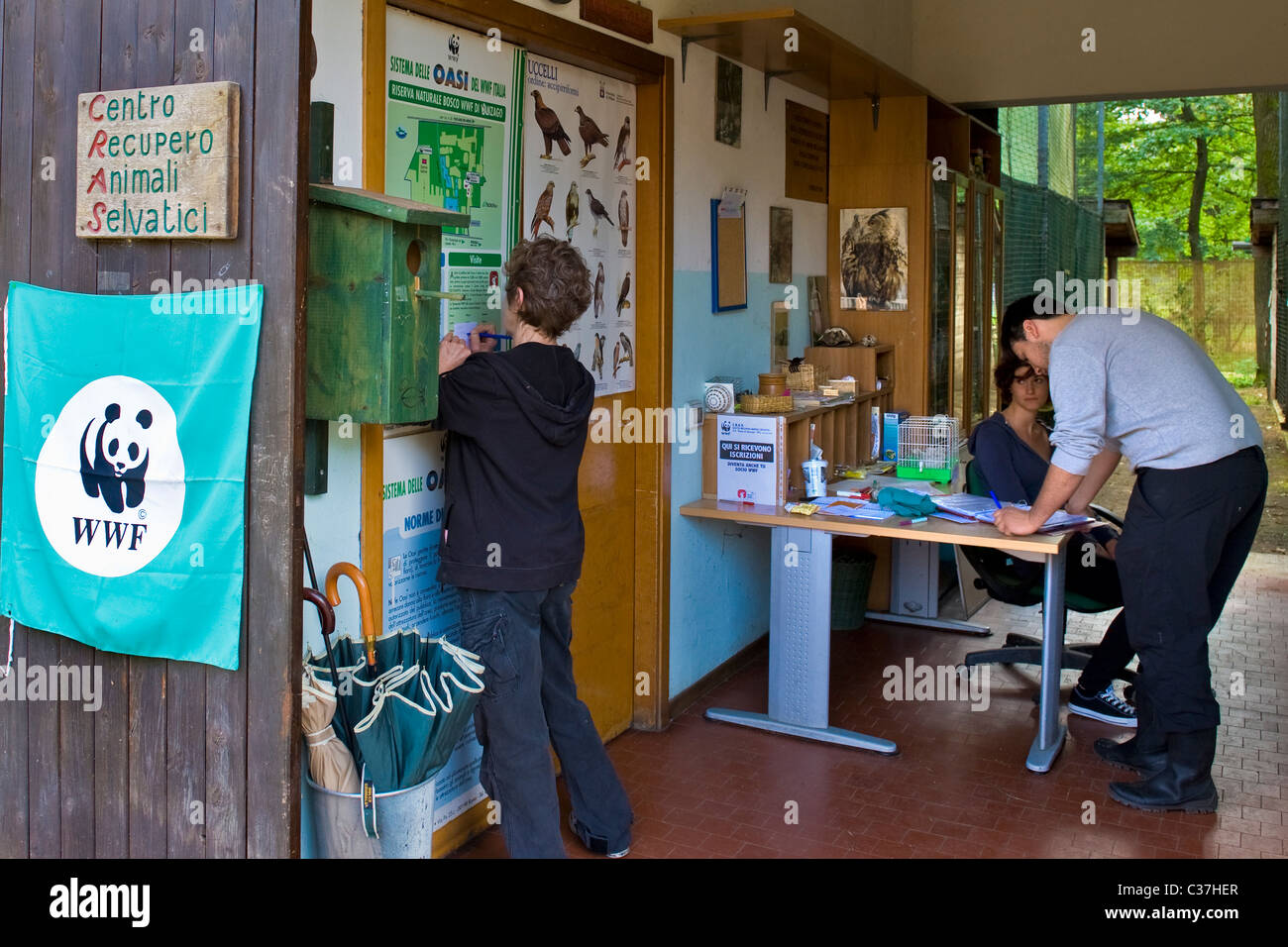 Vanzago WWF Center forest, Italy Stock Photo - Alamy