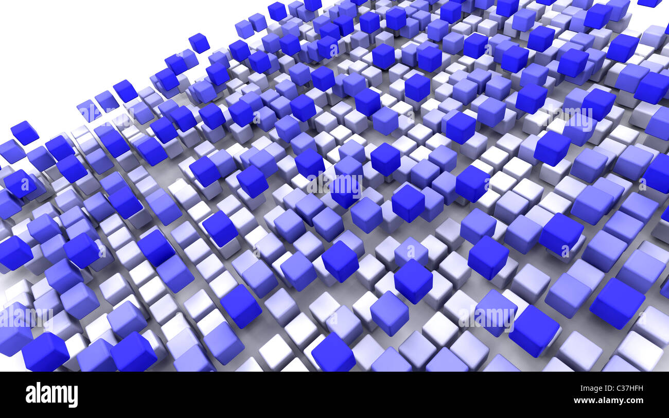 3d render of abstract box background Stock Photo - Alamy