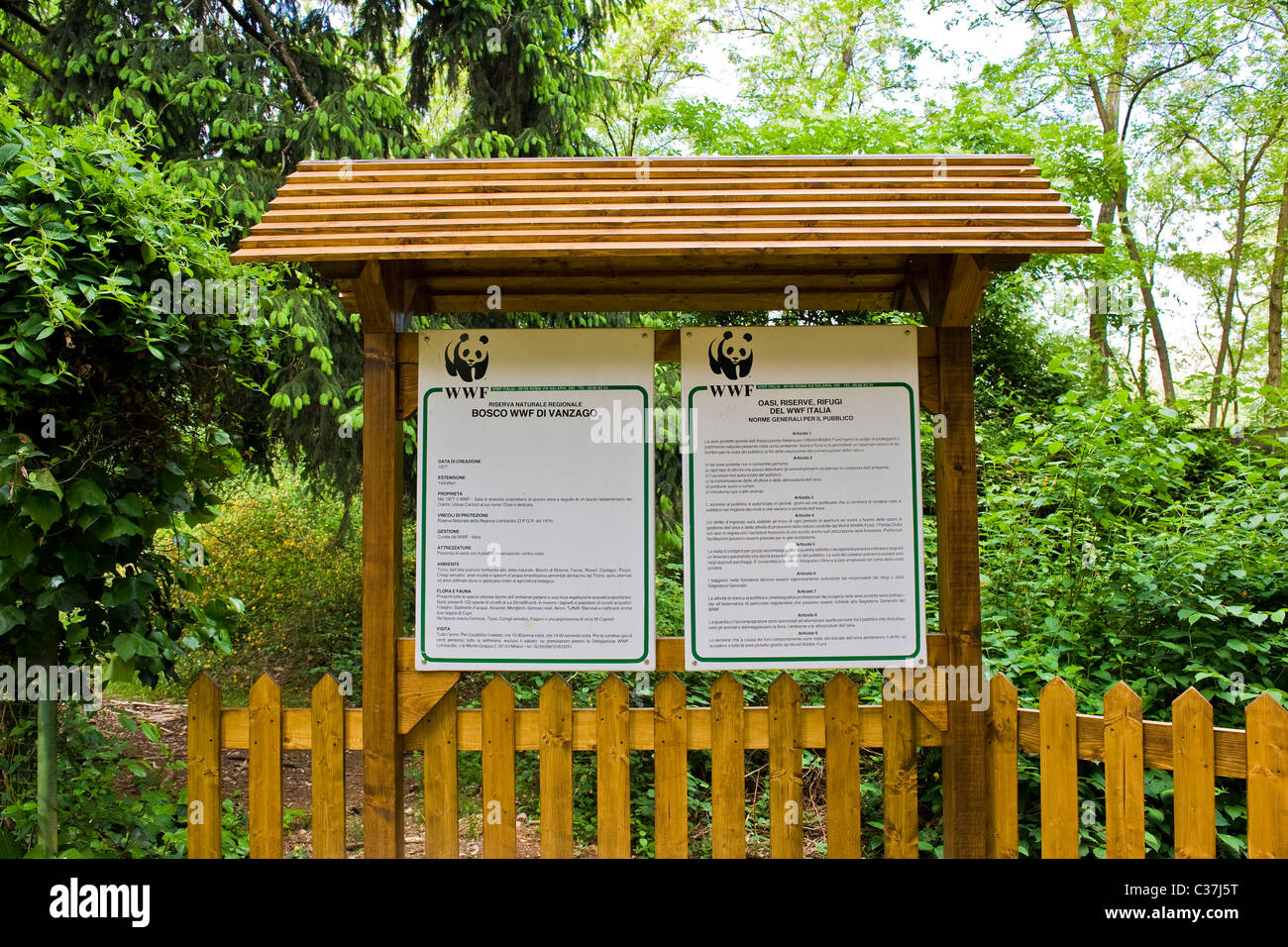 Vanzago WWF Center forest, Italy Stock Photo - Alamy