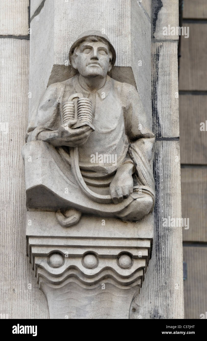 Rotterdam, Netherlands. Stadhuis / Town Hall (1912-20). Detail on ...