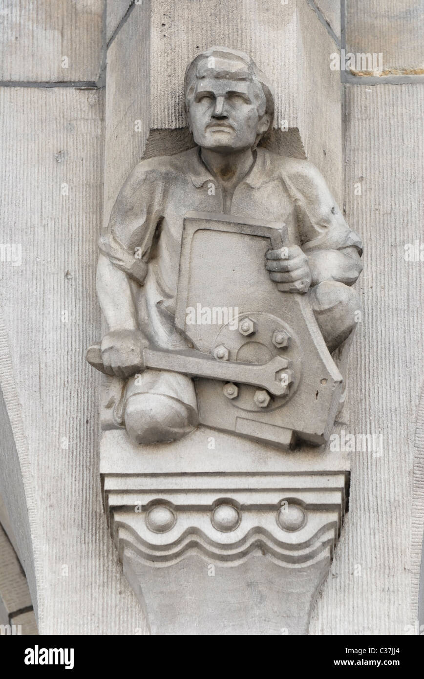Rotterdam, Netherlands. Stadhuis / Town Hall (1912-20). Detail on ...