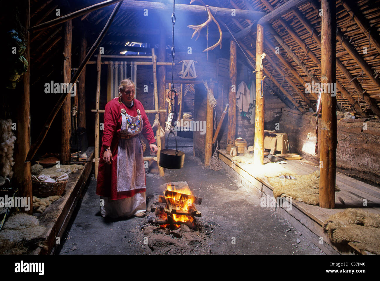 Inside A Sod House