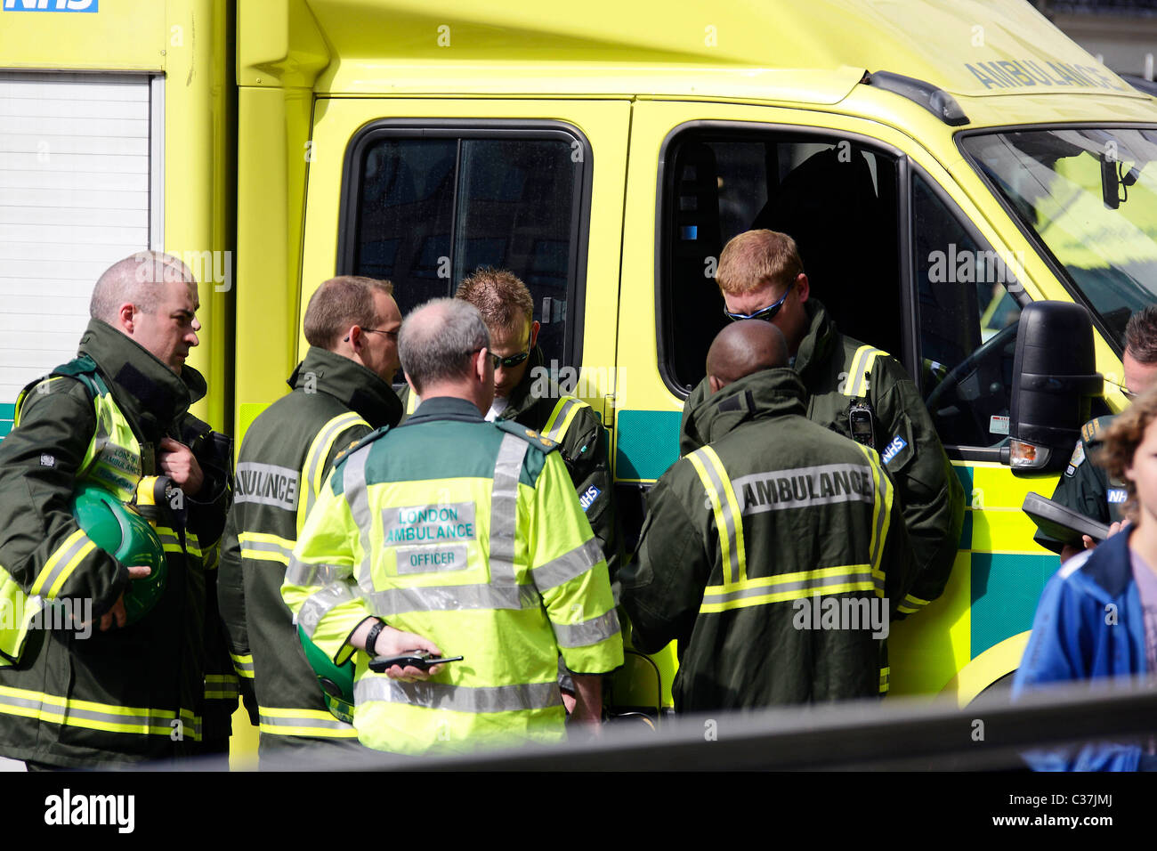 London Ambulance HART team Stock Photo - Alamy