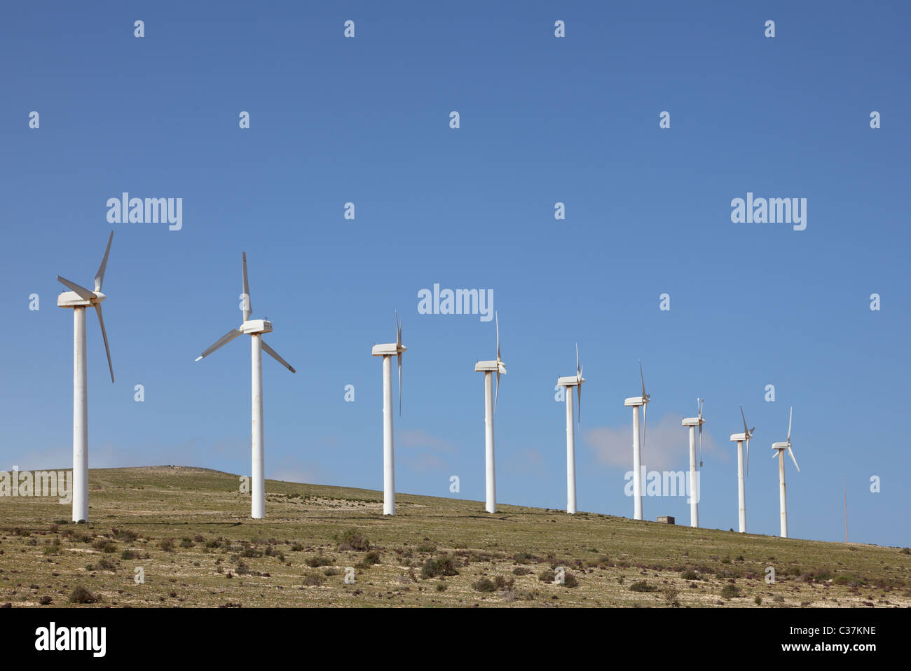 Wind turbines for clean energy Stock Photo - Alamy