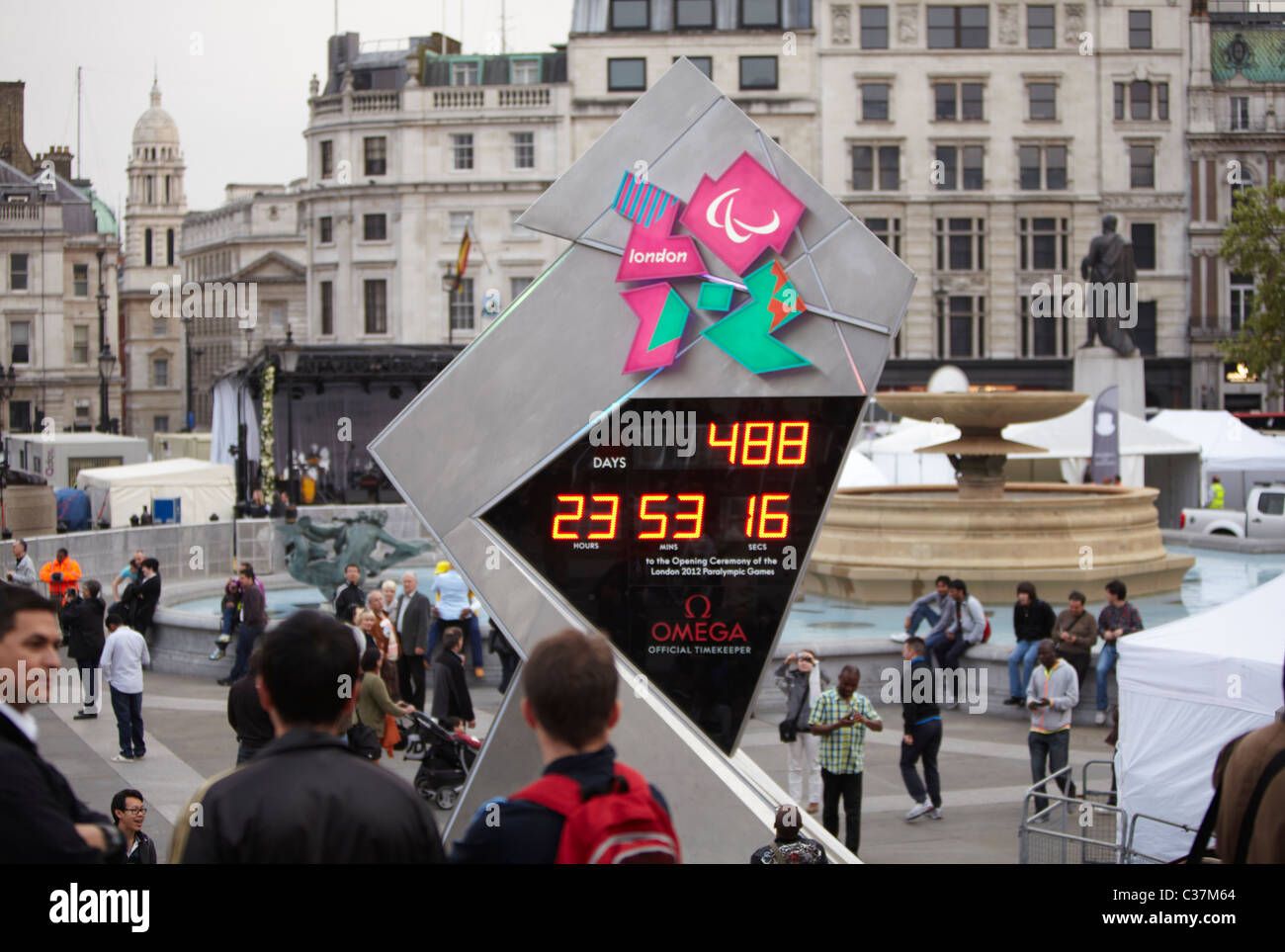 2012 Olympic countdown Stock Photo - Alamy
