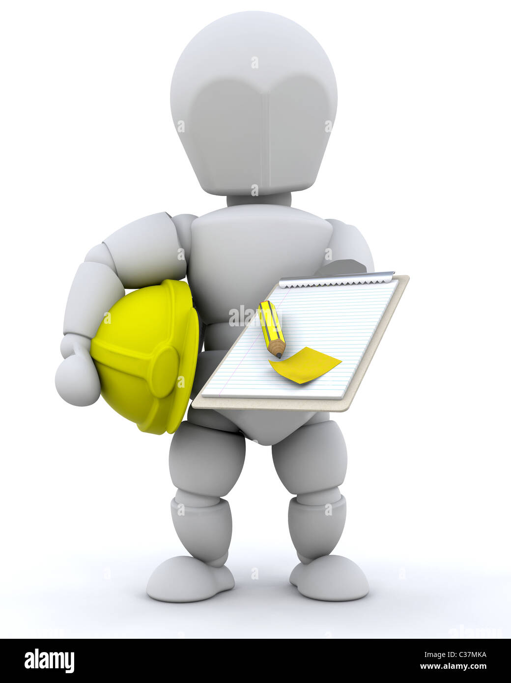 3d render construction worker hi-res stock photography and images - Alamy