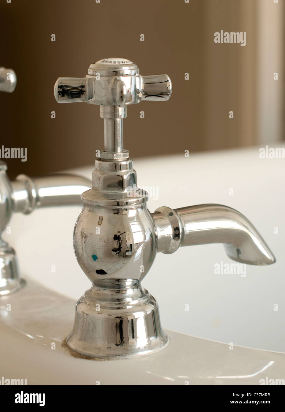 A Victorian bath tap Stock Photo - Alamy