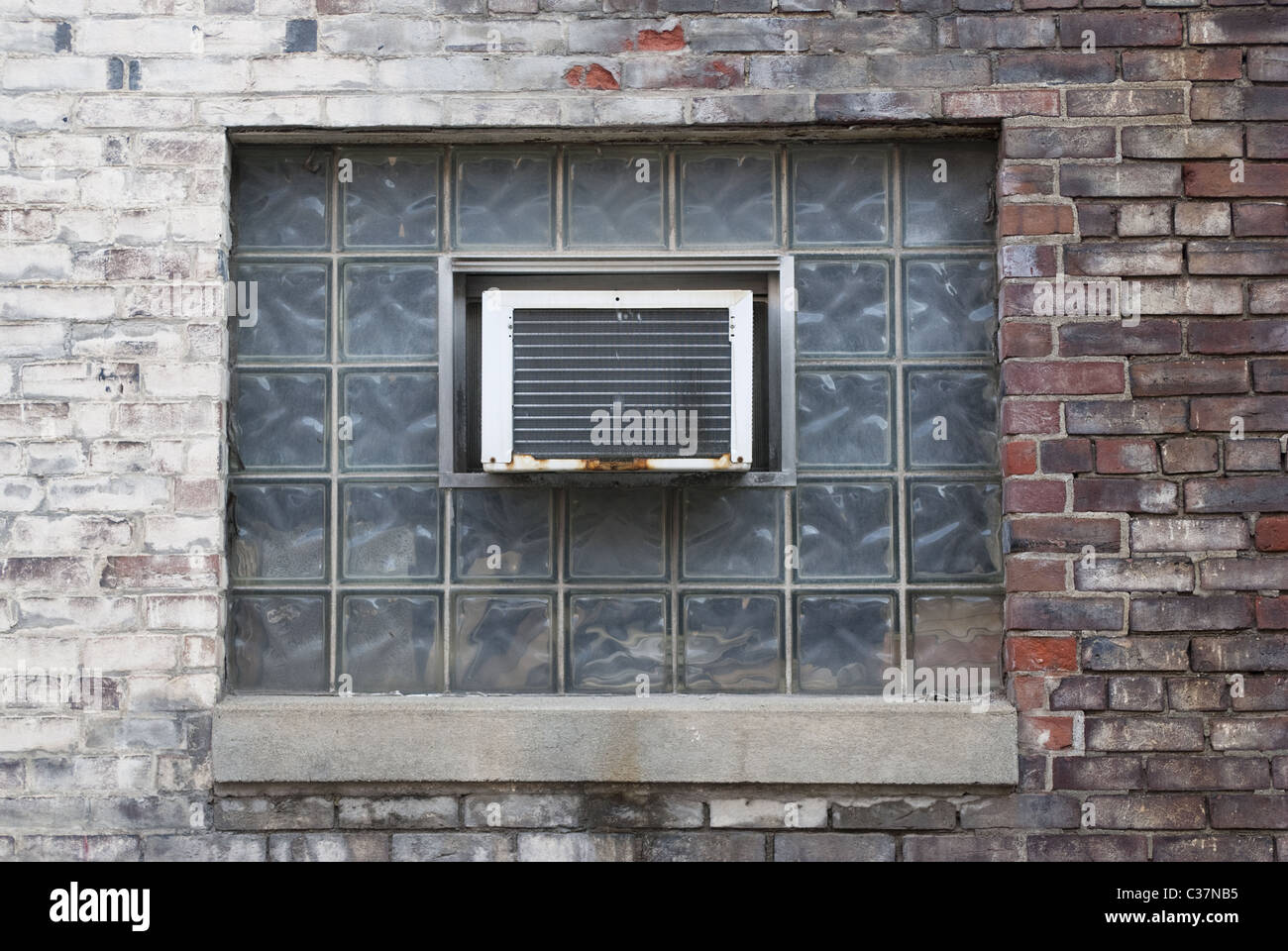 A glass tile window and an air conditioning system in Indianapolis, USA ...