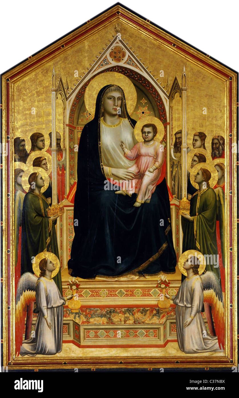 Madonna Enthroned, also known as the Ognissanti Madonna, is a painting ...