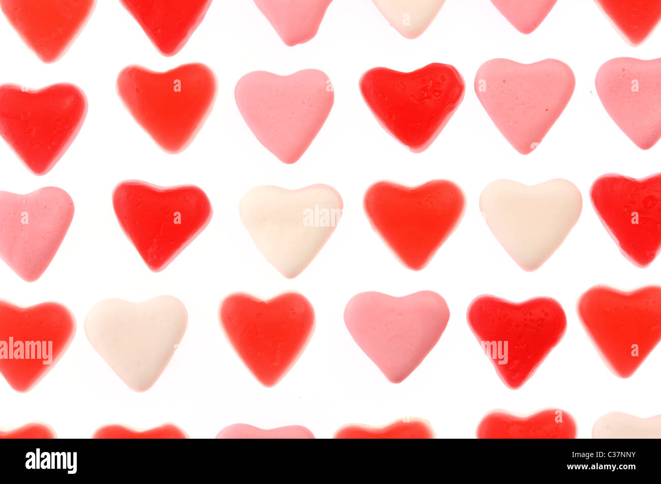 Candies, in shape of a heart. sweets, different colors, taste's ...