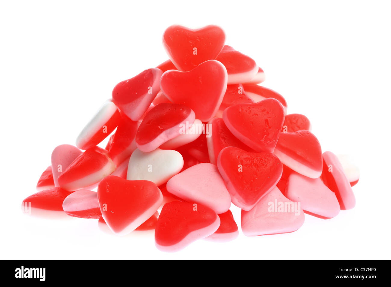 Candies, in shape of a heart. sweets, different colors, taste's ...