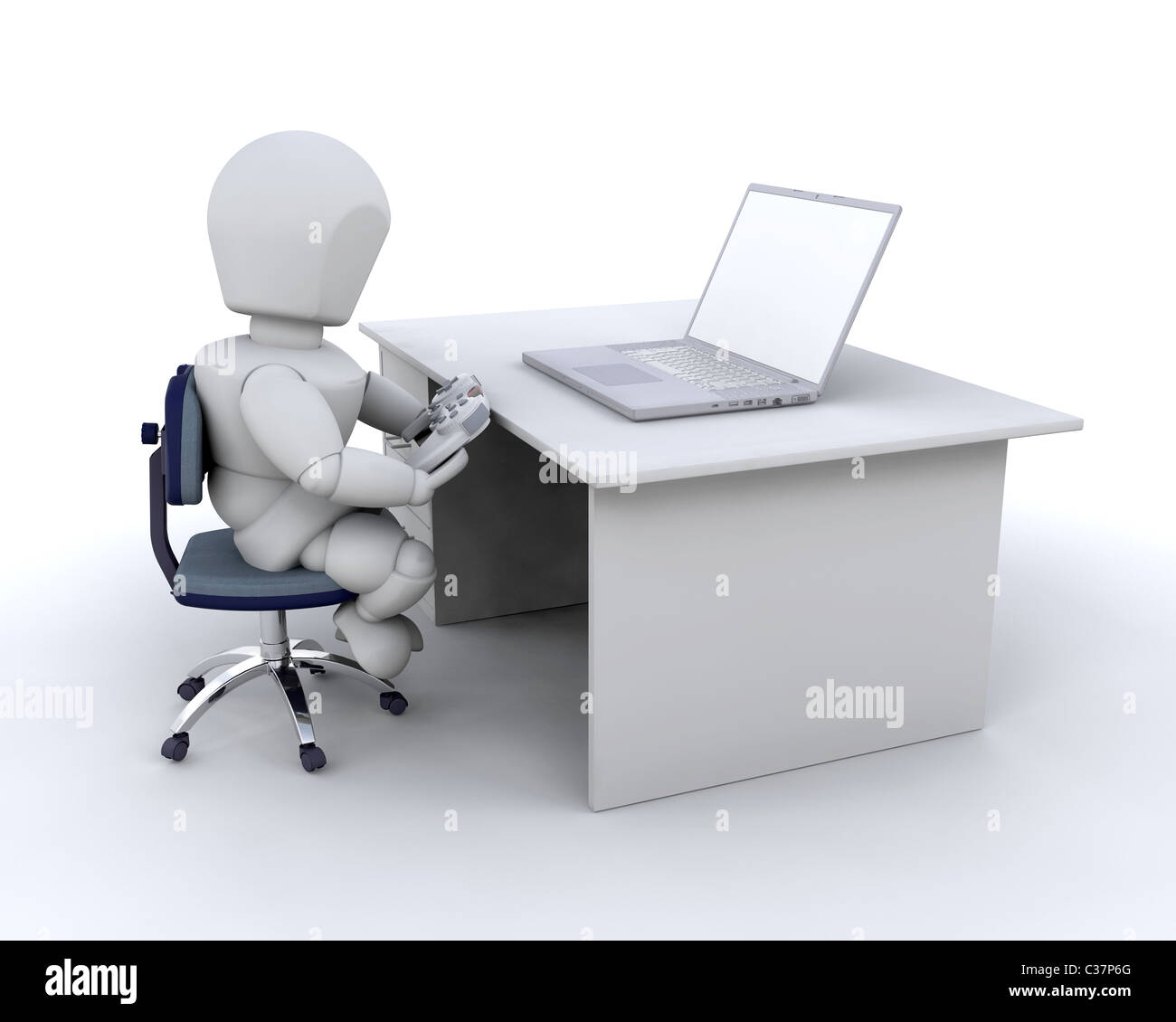 3d man computer hi-res stock photography and images - Alamy