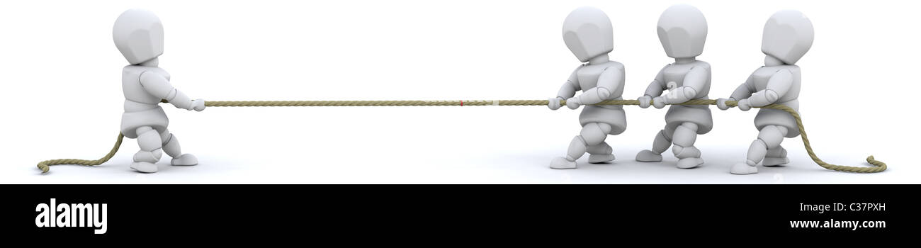 Pulling on a rope hi-res stock photography and images - Alamy