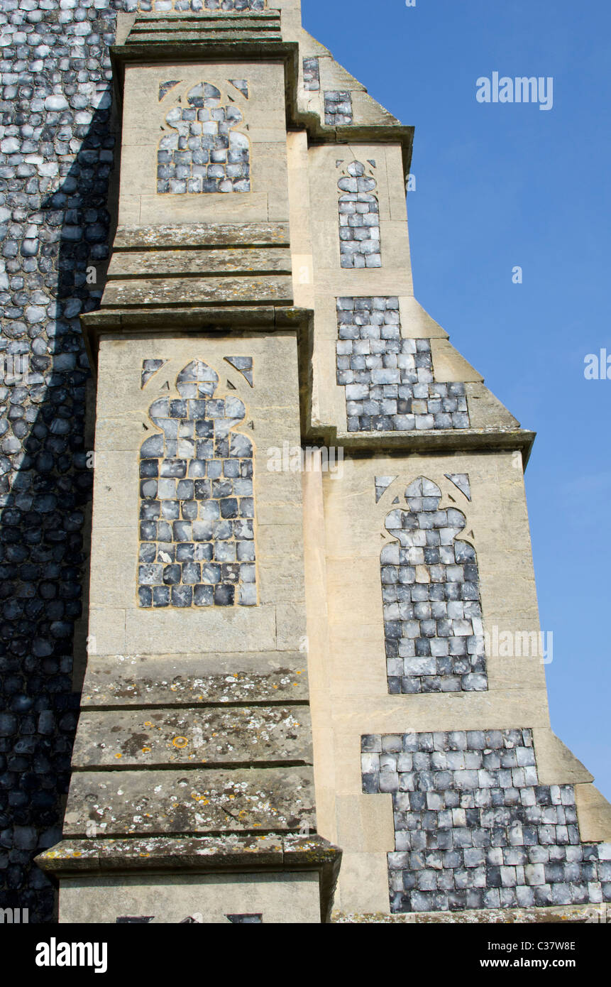 Buttresses at The Parish Church of St Mary the Virgin, Diss, Norfolk ...
