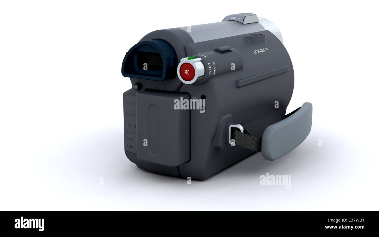 3D Render of a digital video camera Stock Photo - Alamy