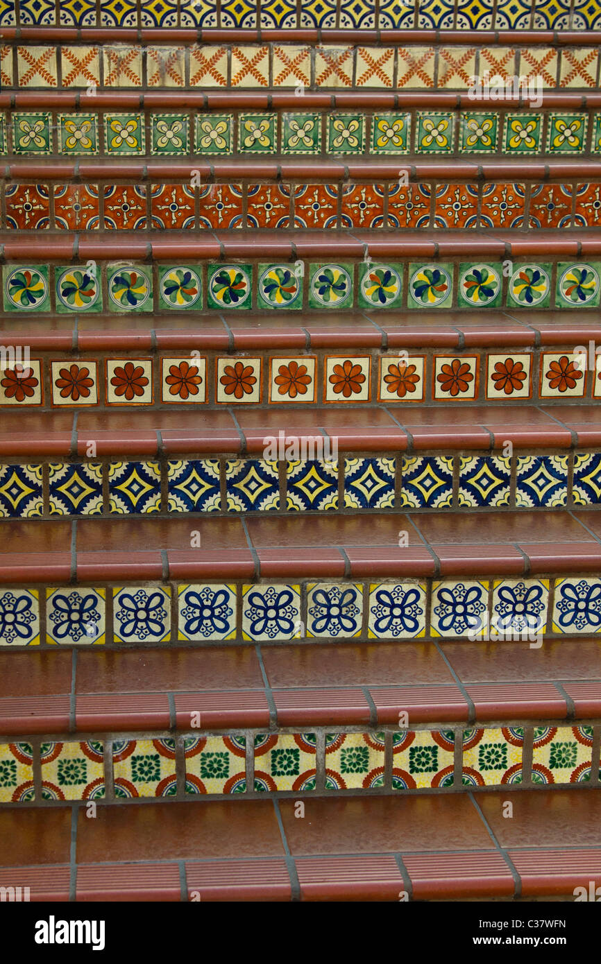 Spanish tile stairs hi-res stock photography and images - Alamy