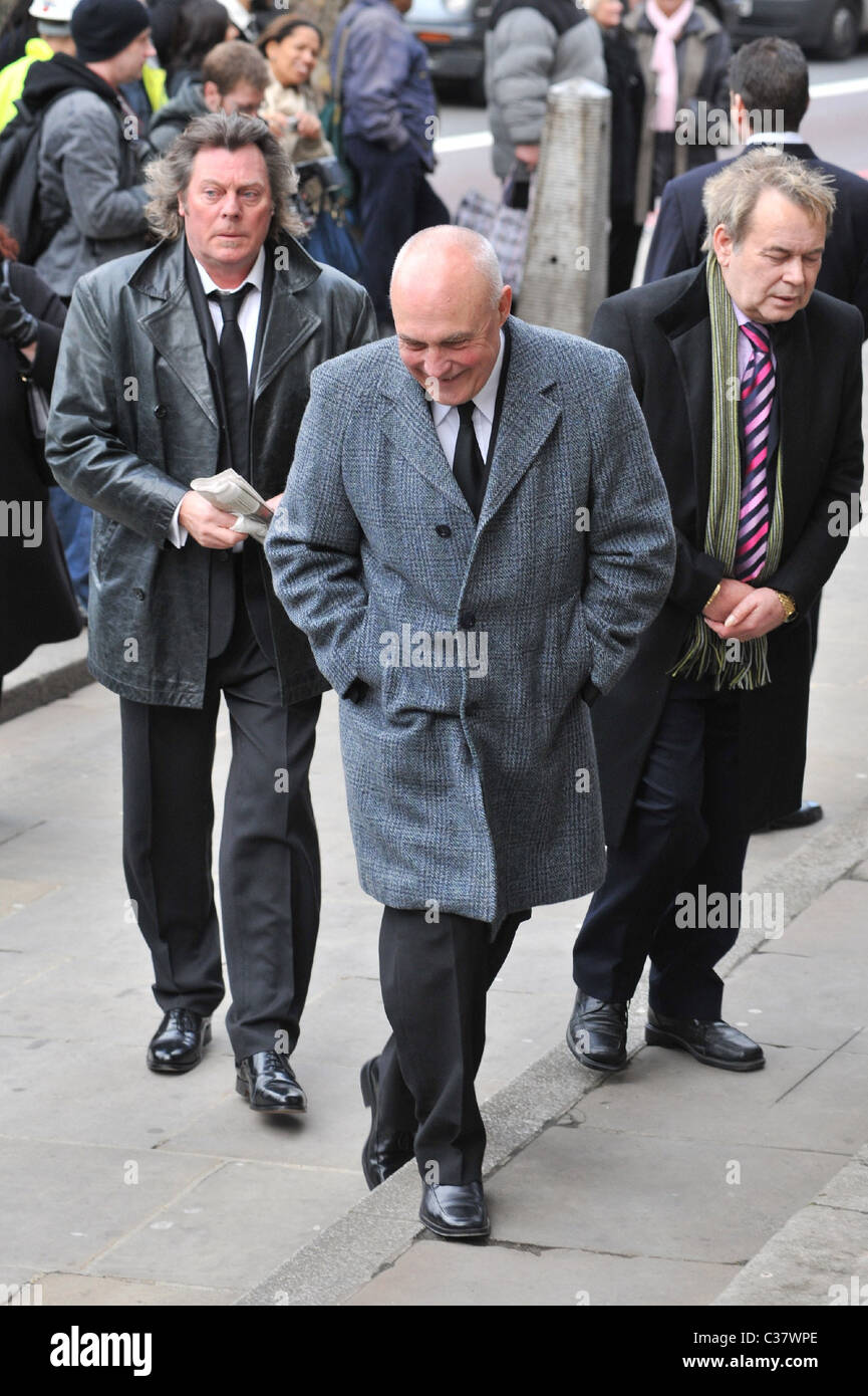 David Spinx and Guests The Funeral of Wendy Richard at St Mary's Church ...