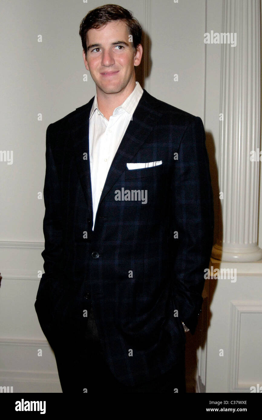 Eli Manning 2009 Phoenix Rising Award Dinner held at the Plaza Hotel ...