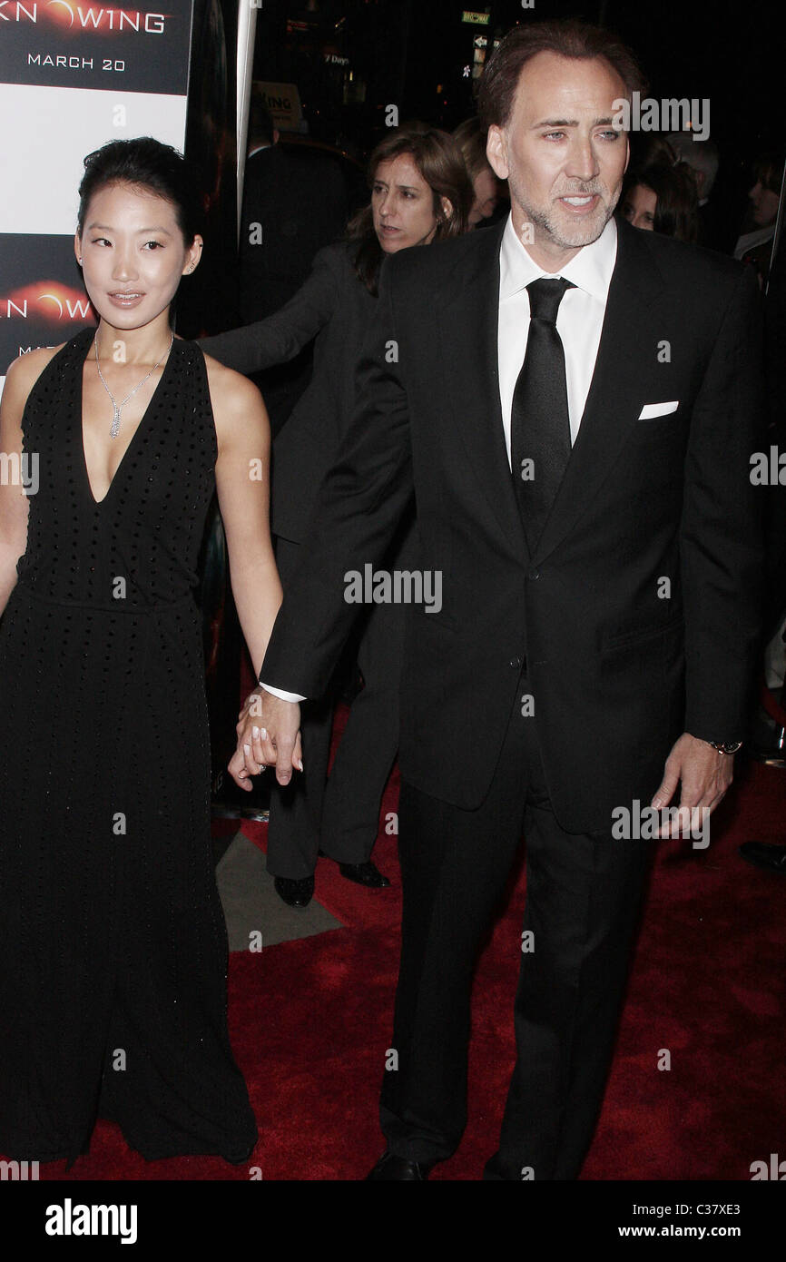 Alice Kim, Nicolas Cage Screening of 'Knowing' at AMC Loews Lincoln ...