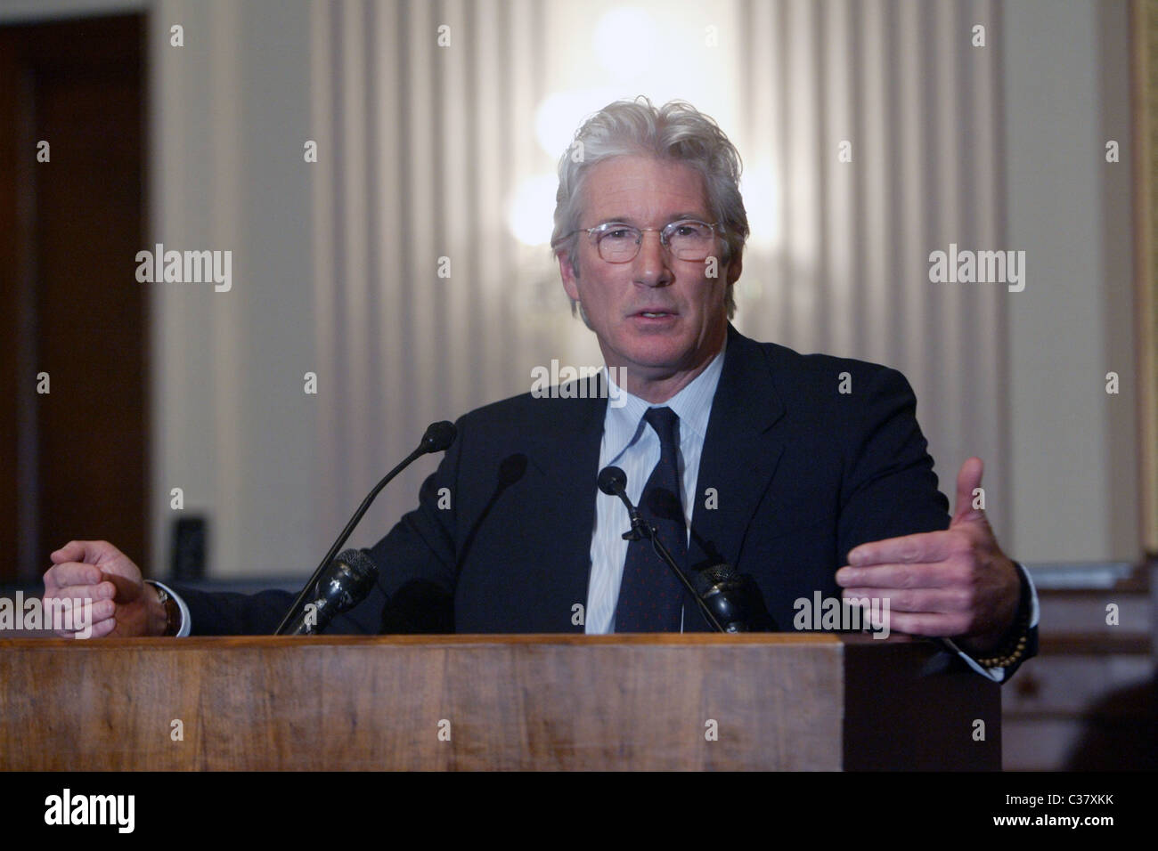 Richard Gere speaks at an event advocating for greater freedoms in ...