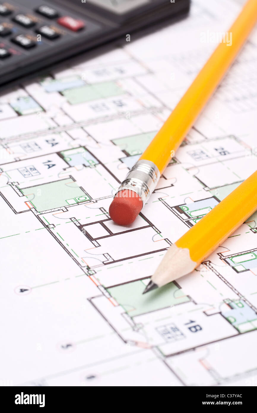 Architect drawings hi-res stock photography and images - Alamy