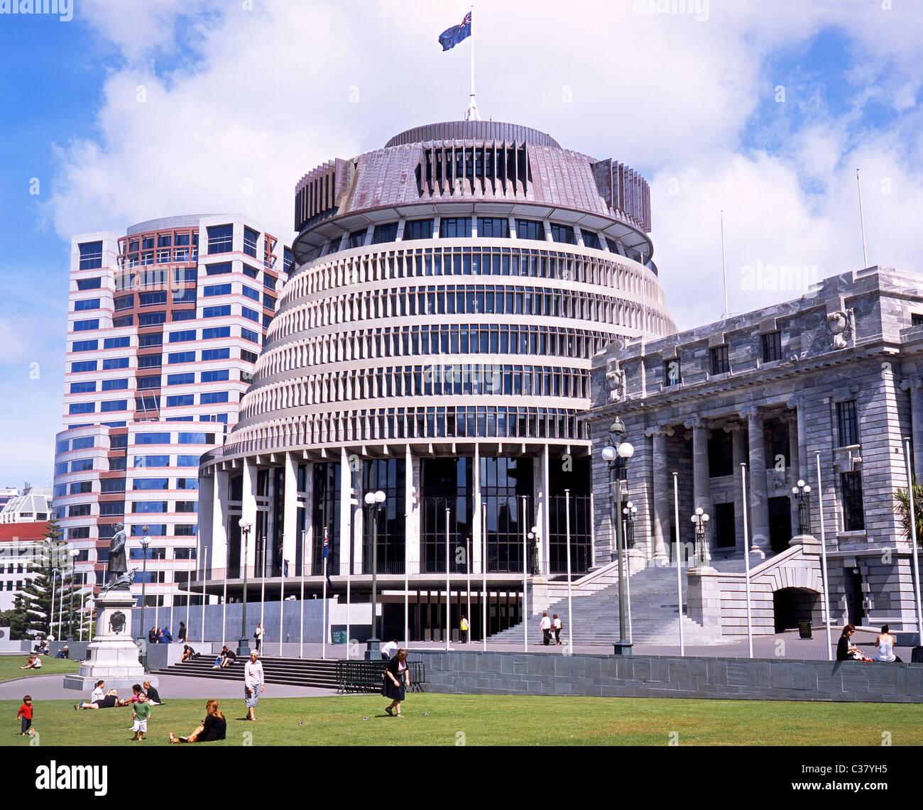 Parliament Building in the Capital City, Wellington, North Island, New ...