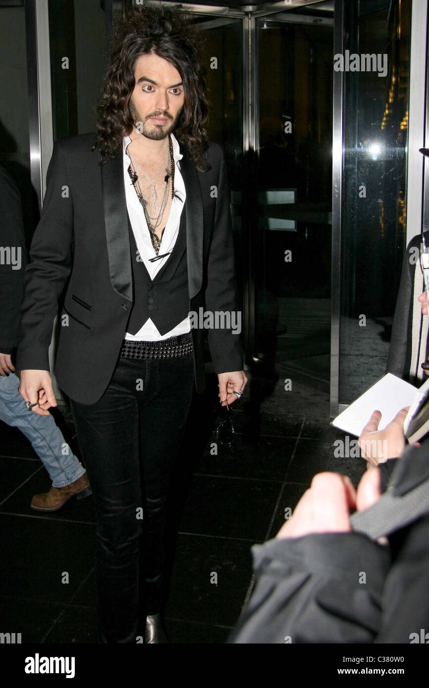 Russell Brand outside Fox studios after appearing on 'The Morning Show ...