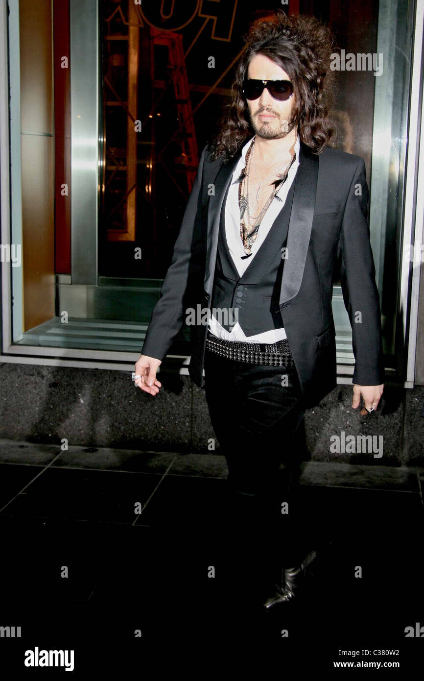 Russell Brand outside Fox studios after appearing on 'The Morning Show ...