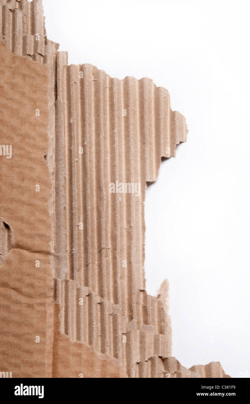 piece of cardboard teared Stock Photo - Alamy