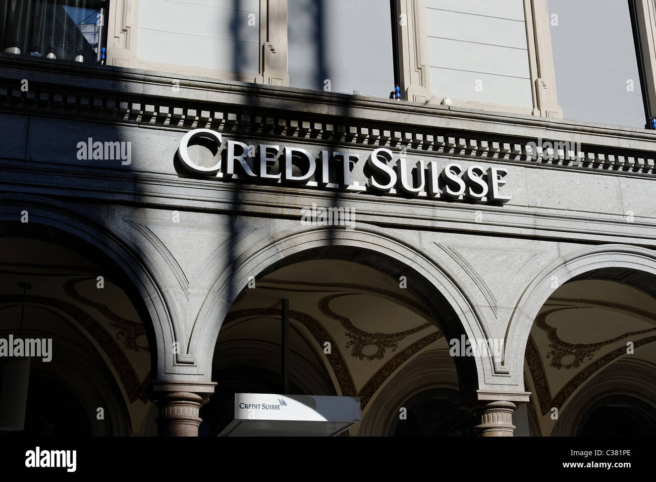 Bank sign, Lugano, Canton Ticino, Switzerland Stock Photo - Alamy