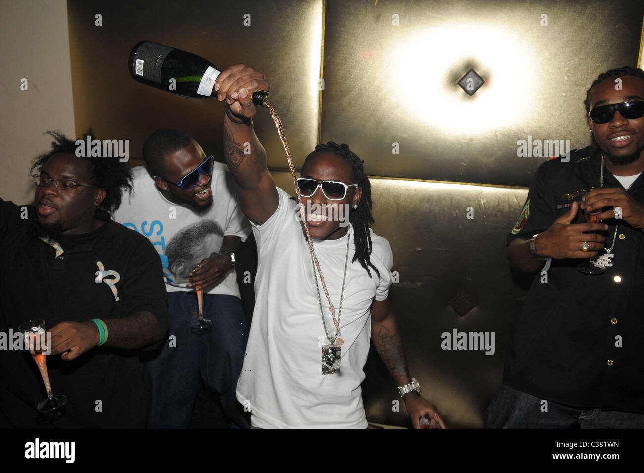 Antoine McColister aka Ace Hood at the Sobe Live nightclub Miami Beach ...