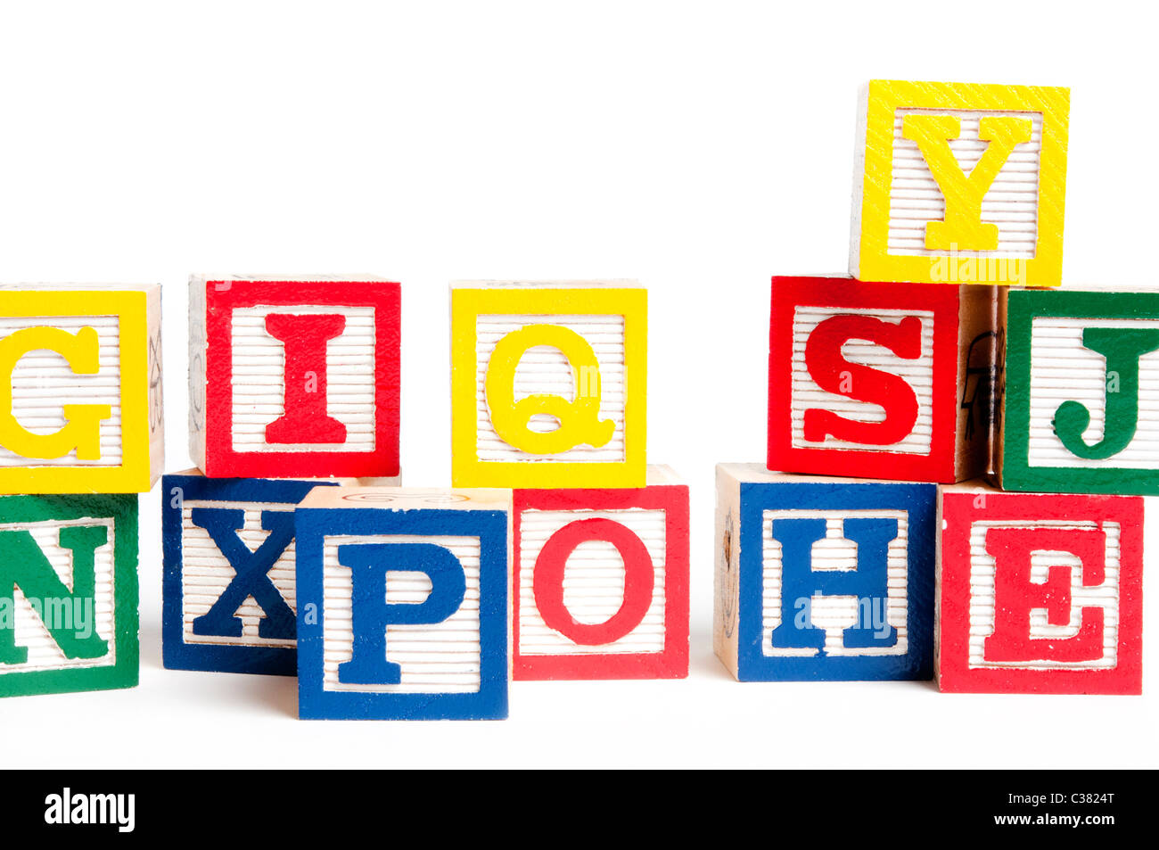 Colourful wood alphabet hi-res stock photography and images - Alamy