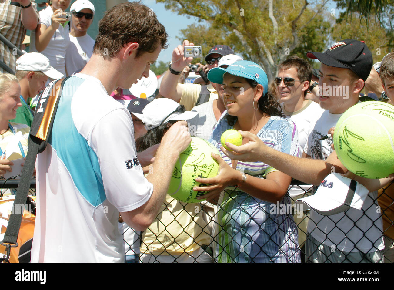 Andy Murray Day 9 of the Sony Ericsson Open at the Crandon Park Tennis ...
