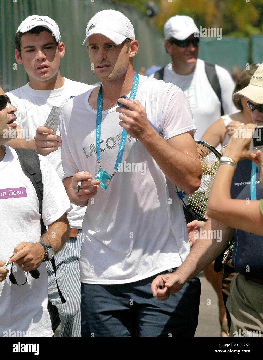 Andy Roddick Day 9 of the Sony Ericsson Open at the Crandon Park Tennis ...