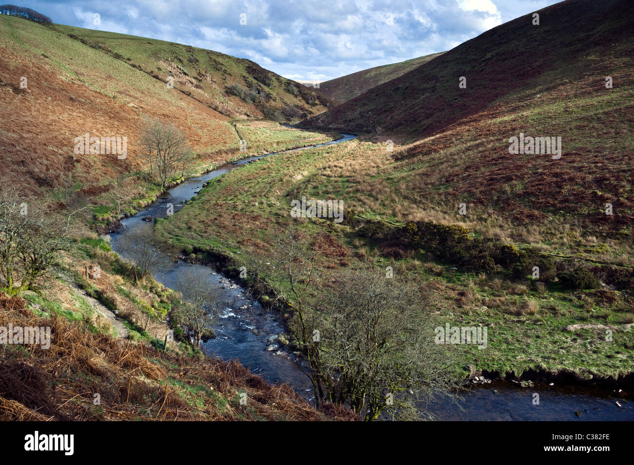 The River Barle, Simonsbath, Exmoor Stock Photo - Alamy