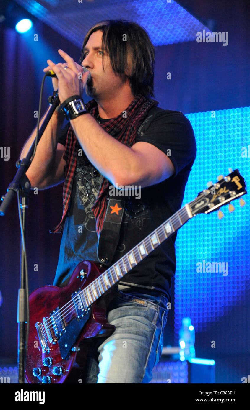 Tim Morrison, Age of Daze performing live on stage at the Canadian ...